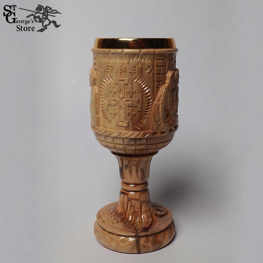 Exclusive “The Last Supper” Olive Wood Cup – St. George's Store – Jerusalem